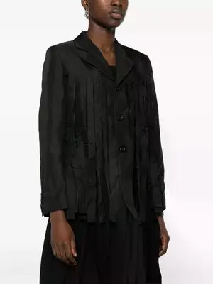 Comme Des Garçons Fringe-detail Blazer