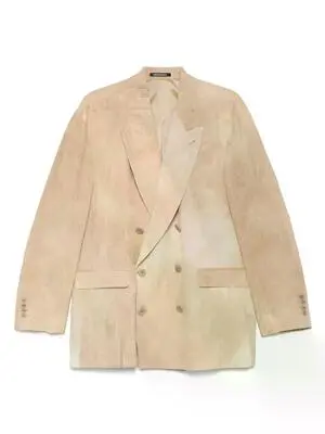 Emporio Armani Ribbed Blazer - Brown