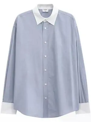 Filippa K Cotton Tuxedo Shirt - Blue