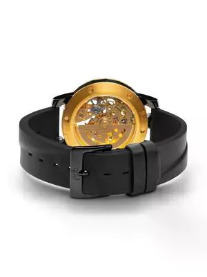 FOB PARIS Automatic Watch With Index Dial And Leather Strap