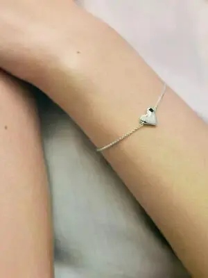 Monica Vinader Heart Chain Bracelet - Silver