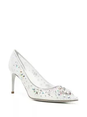 Rene Caovilla 80mm Crystal-embellished Pumps