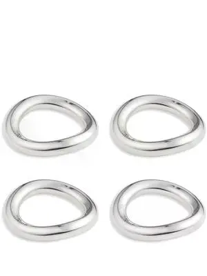 Christofle Vertigo Knives And Chopstick Rests - Silver