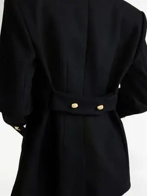 PATOU Belted Cashmere Crepe Jacket