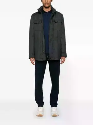 Canali Wool Shirt Jacket
