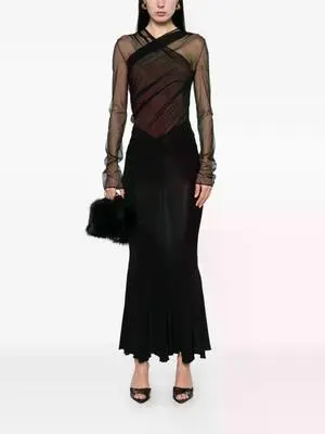 NENSI DOJAKA Midi Skirt With Pleat Detailing