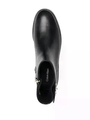 Calvin Klein Ankle Boots With Logo Plaque