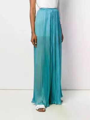 Alberta Ferretti Pleated Wide-leg Trousers