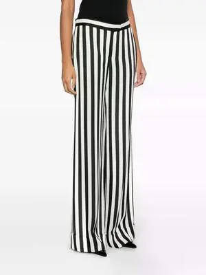 Moschino Striped Satin Palazzo Pants