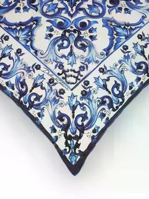 Dolce & Gabbana Large Mediterraneo Silk-twill Cushion