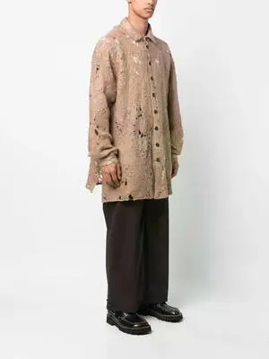 VITELLI Raw-cut Finish Long-sleeve Shirt