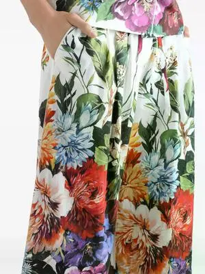 Dolce & Gabbana Floral Print Cropped Trousers