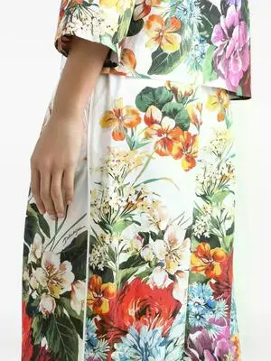 Dolce & Gabbana Floral Print Cropped Trousers