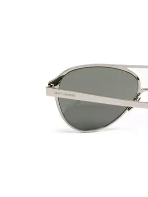 Saint Laurent Pilot-frame Sunglasses - Grey