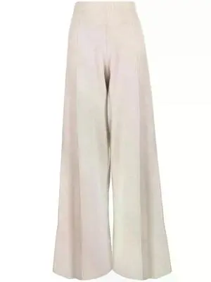 Pringle Of Scotland High-waisted Knitted Trousers - Neutrals