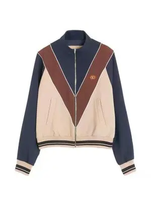 Valentino Garavani Vlogo Patch Zip-up Sweatshirt
