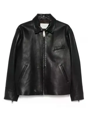SECOND / LAYER Leather Bomber Jacket