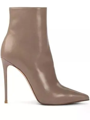 LE SILLA Eva 120mm Leather Ankle Boots - Brown