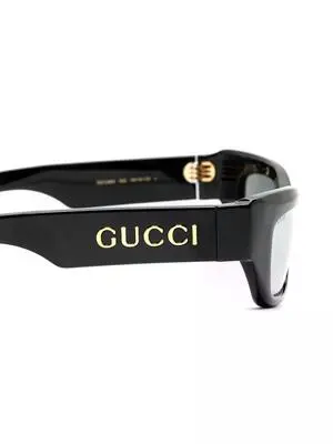 Gucci Rectangle Frame Sunglasses - Black