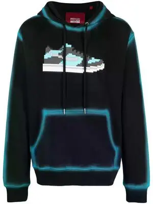 MOSTLY HEARD RARELY SEEN 8-BIT Graphic-print Cotton Hoodie - Black