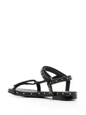 Agl Studded Open-toe Sandals - Black