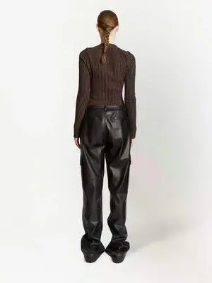 Proenza Schouler White Label Ribbed Scoop Neck Jumper - Brown