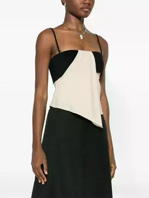 Nanushka Draped Square Neck Top