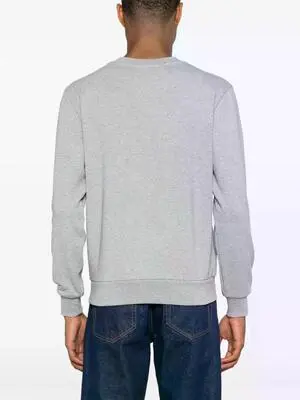 A.p.c. Flocked Logo Cotton Sweatshirt