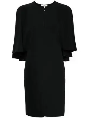 Chloé Draped Detail Cady Mini Dress