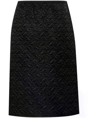 Moncler Quilted Pencil Skirt - Black