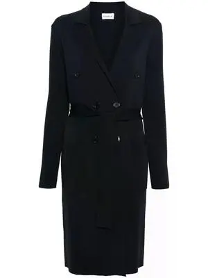 P.a.r.o.s.h Knitted Midi Coat - Blue
