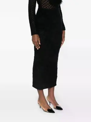 Blumarine Chunky-knit Midi Skirt