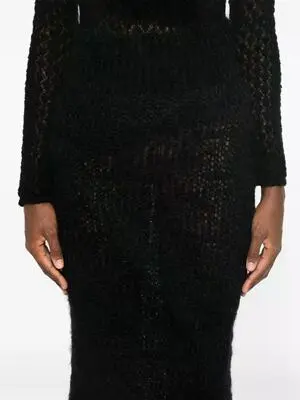 Blumarine Chunky-knit Midi Skirt