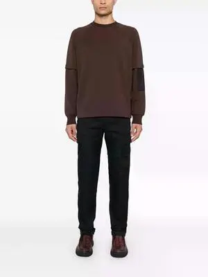 C.P. COMPANY Crew Neck Sweater With Side Pocket Detail