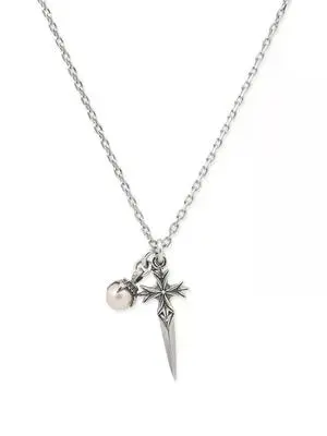 Emanuele Bicocchi Tone Pearl Pendant Necklace - Silver