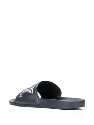 EA7 Embossed Logo Slides - Blue