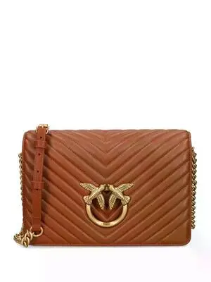 Pinko Classic Love Click Cross Body Bag - Brown