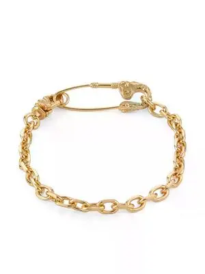 Emanuele Bicocchi Tone Sterling Silver Baroque Detail Bracelet - Gold