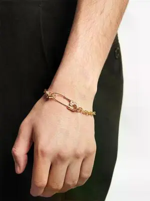 Emanuele Bicocchi Tone Sterling Silver Baroque Detail Bracelet - Gold