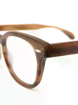 Oliver Spencer Sheldrake Rectangle Frame Eyeglasses