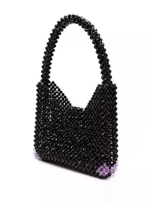 Germanier Beaded Shoulder Bag - Black