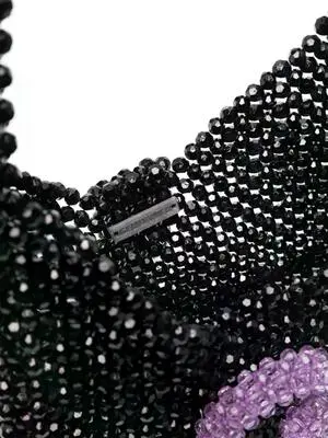 Germanier Beaded Shoulder Bag - Black