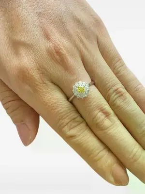 HYT JEWELRY Platinum Diamond Ring