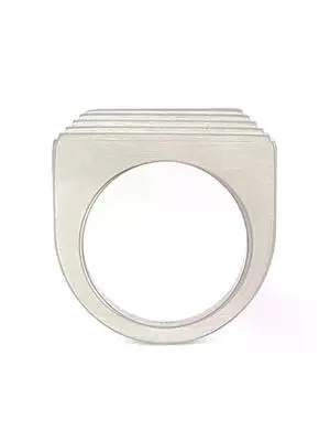 Rick Owens Etched Bevelled Ring
