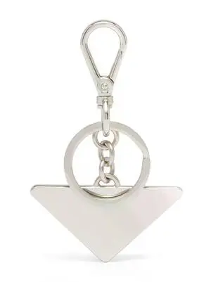 Prada Triangle-logo Keychain