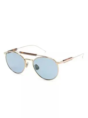 Brunello Cucinelli Metallic Round-frame Sunglasses