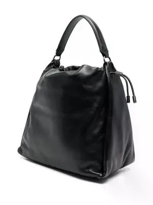 Brunello Cucinelli Calf Leather Tote Bag With Monili Chain Detail