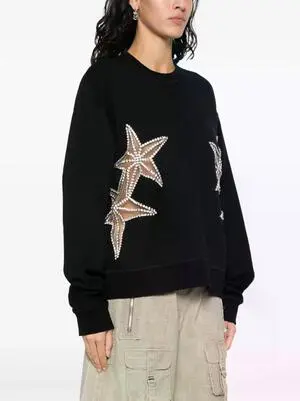 Dsquared2 Crystal Embellished Cotton Sweatshirt