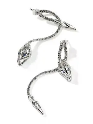 John Hardy Naga Sterling And Sapphire Drop Earrings