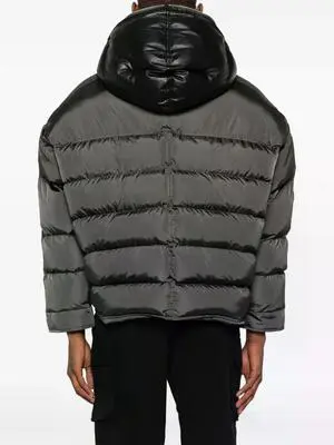 Random Identities Hooded Quilted Padded Jacket